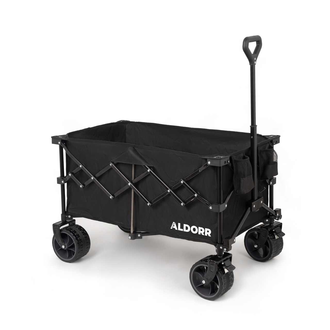 Bolderkar - XL - Opvouwbaar - 200L - Zwart - ALDORR